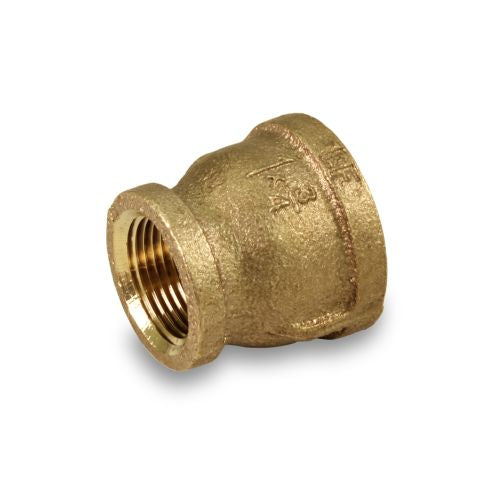Everflow Brrc1122-nl 1-1/2" X 1" Reducing Coupling Brass Lead Free | Midwest Supply