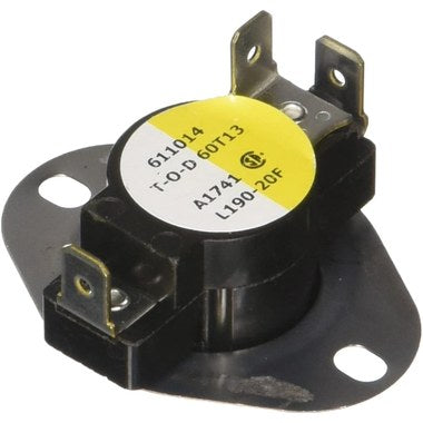 White Rodgers 3l03-190 Limit Control Snap Disc 170 To 190 Degrees ...