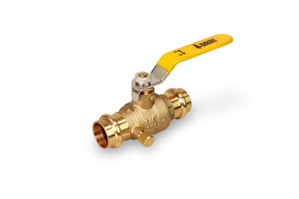 Everflow 310d012-nl 1/2" Full Port Press Brass Ball Valve With Drain ...