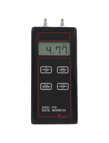 Dwyer Instruments 477b-3 Handheld Digital Manometer | 0 To 200" W.c. (0 ...