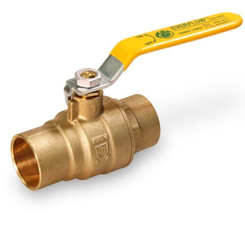 Everflow 605c001-nl 1" Swt Premium Full Port Brass Ball Valve Lead Free ...