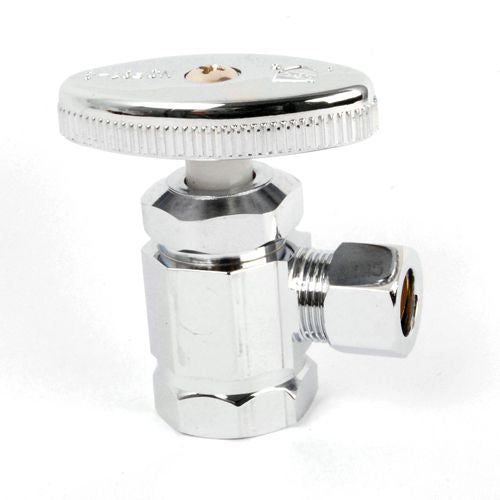 Everflow 71412pr-nl 1/2" Swt X 3/8" Od Comp Multi Turn Angle Stop Lead ...