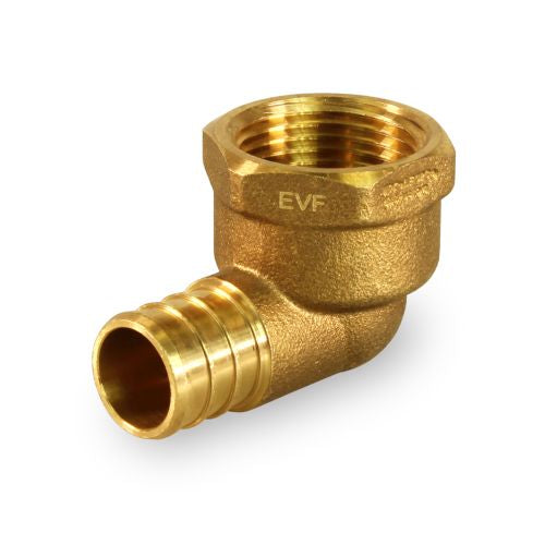 Everflow Pxfl3434-nl 3/4" Female Ip X 3/4" F1807 Pex Elbow Lead Free ...