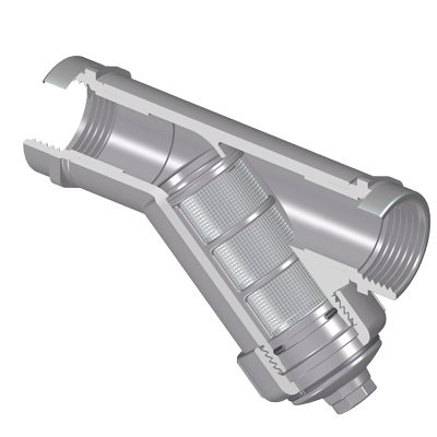 Spears Ys31c8-010csr 1 Cpvc Wye Strainer Sr/fpt Fkm C8 Mesh | Midwest ...