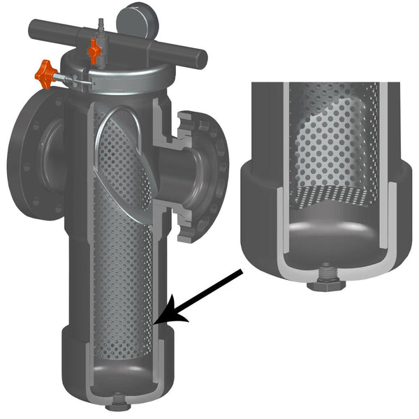 Spears Bs23s6-100c 10 Cpvc Basket Strainer Flanged Epdm S6 Mesh ...