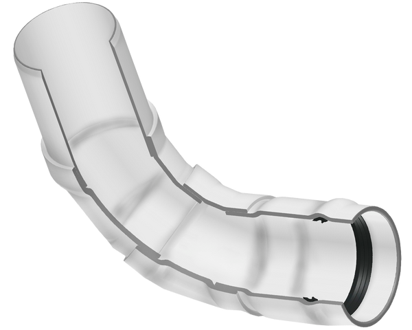 Spears 3306-06023p 6 Pvc 90 Elbow Gasketxspigot 125pip | Midwest Supply