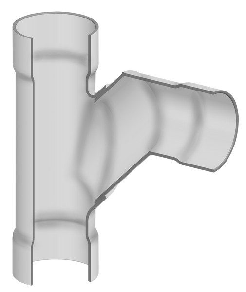 Spears 3990-760 16x10 Pvc Reducing Sanitary Tee Socket Sch80 | Midwest ...