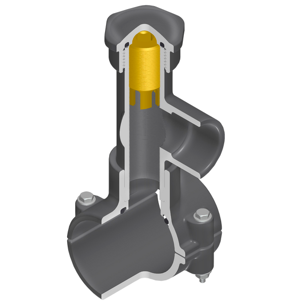 Spears Ht3s-334 3x3/4 Pvc Hot Tap Saddle Fkm S/s Bolt | Midwest Supply
