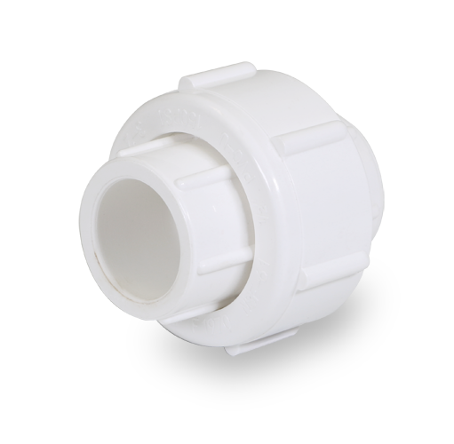 Everflow 395cu212 Everflow 2-1/2" Sch. 40 Pvc Solvent Union White Nsf ...